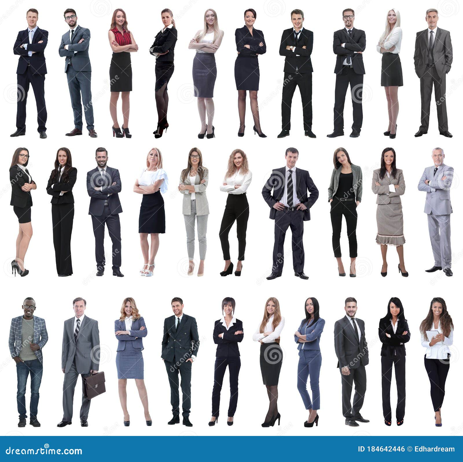 Colection of Full Length People Stock Photo - Image of isolated ...