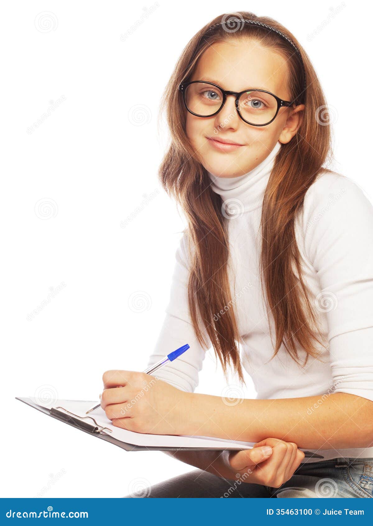 Colegiala foto de archivo. Imagen de atractivo, principiante - 35463100