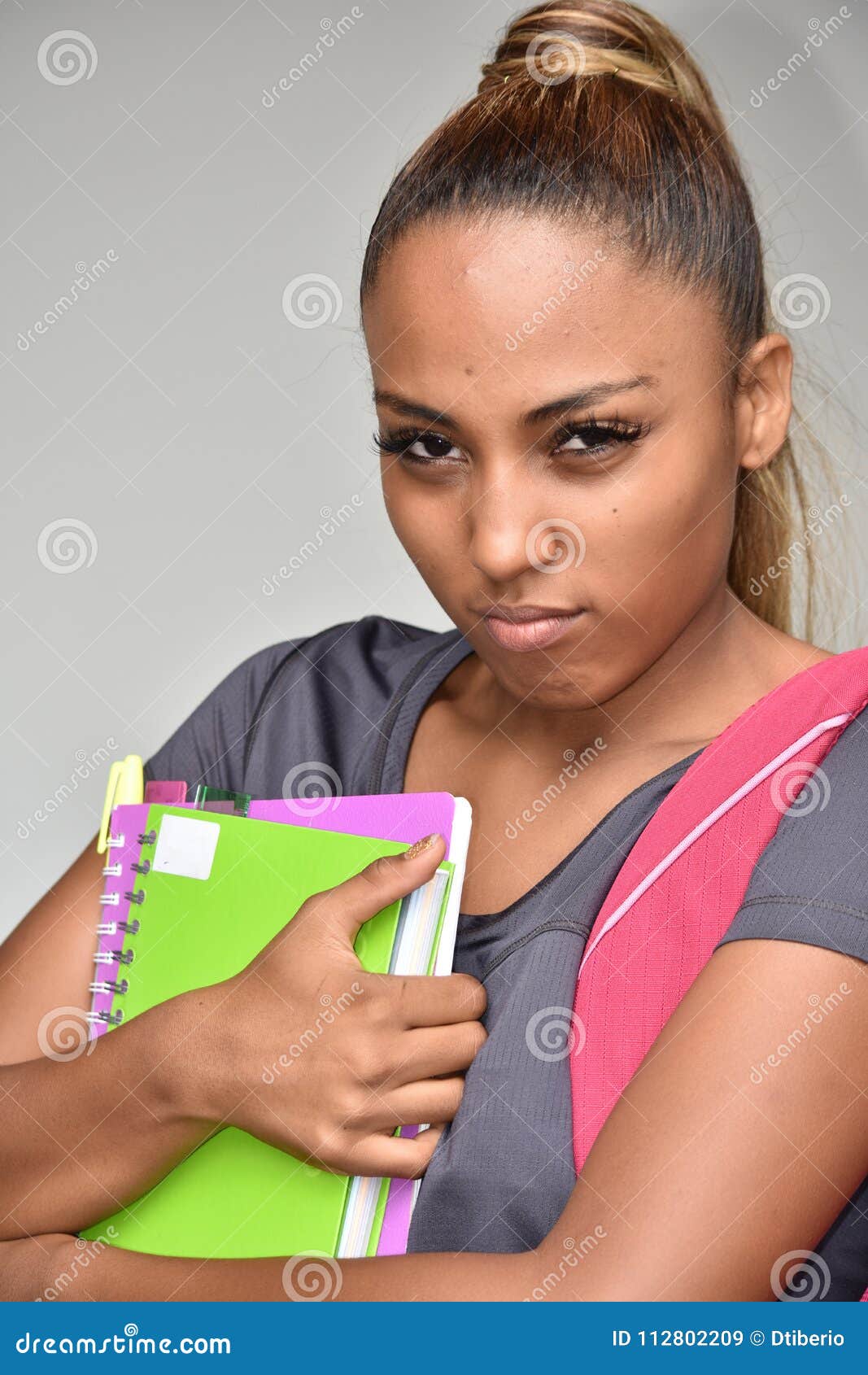 Colegiala Obstinada Del Adolescente Imagen de archivo - Imagen de tenaz ...