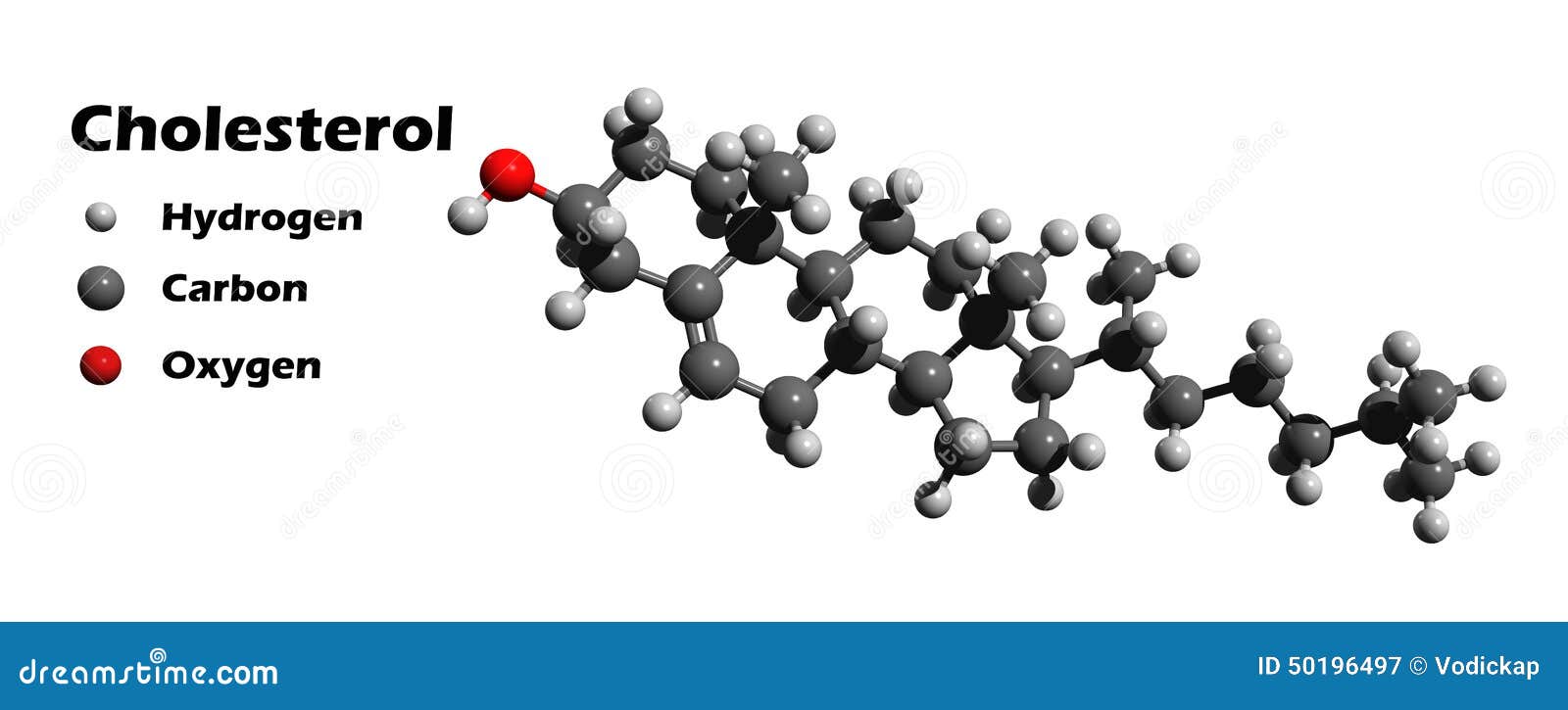 Estructura Molecular 3d Del Colesterol Ilustraciones Stock, Vectores, Y ...