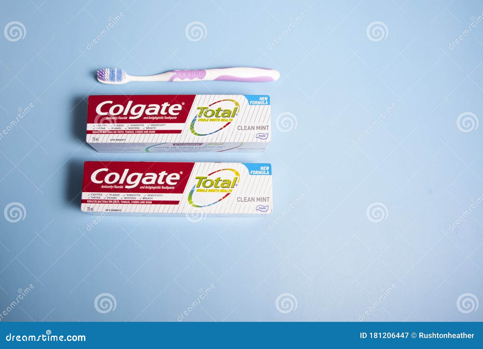 Colgate brand toothpaste editorial photography. Image of germs - 181206447