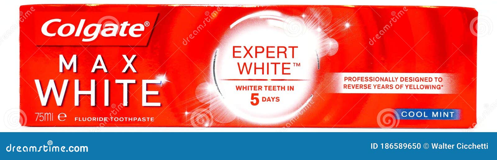 Colgate Max White Toothpaste Produced by Colgate-Palmolive Editorial ...