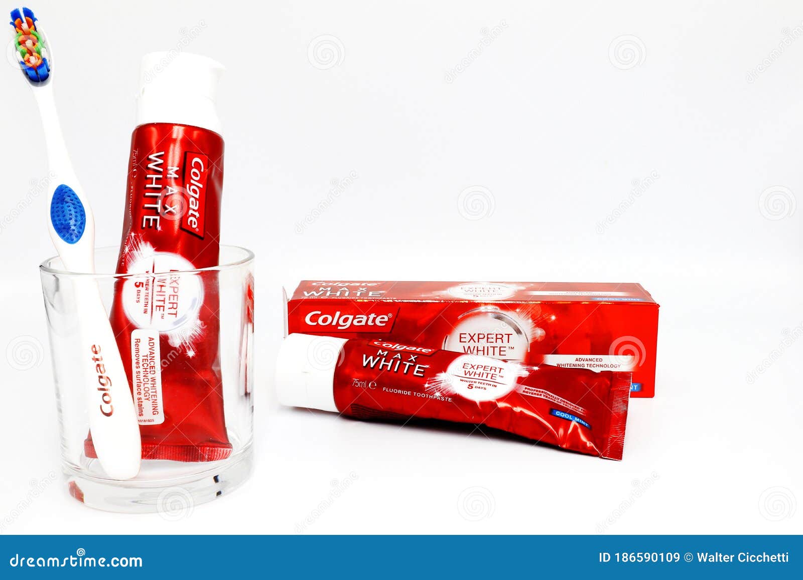 Colgate Max White Toothpaste Produced by Colgate-Palmolive Editorial ...