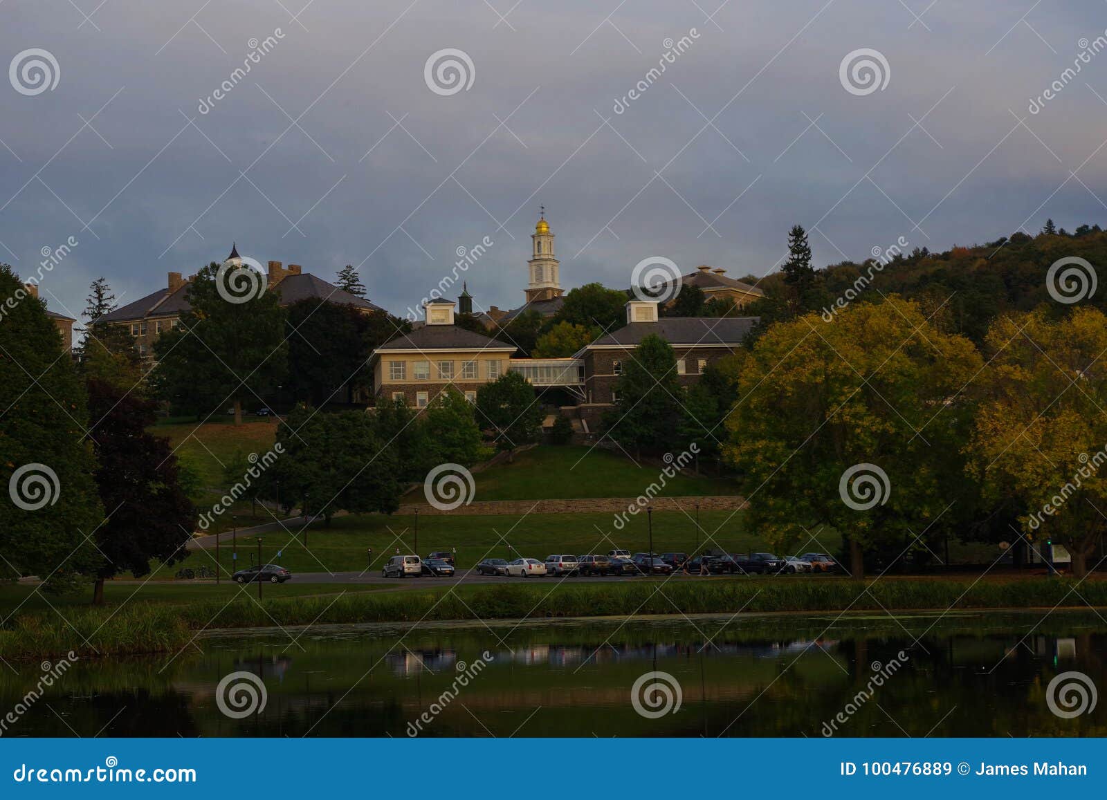 Colgate University stock image. Image of bridge, admissions - 100476889