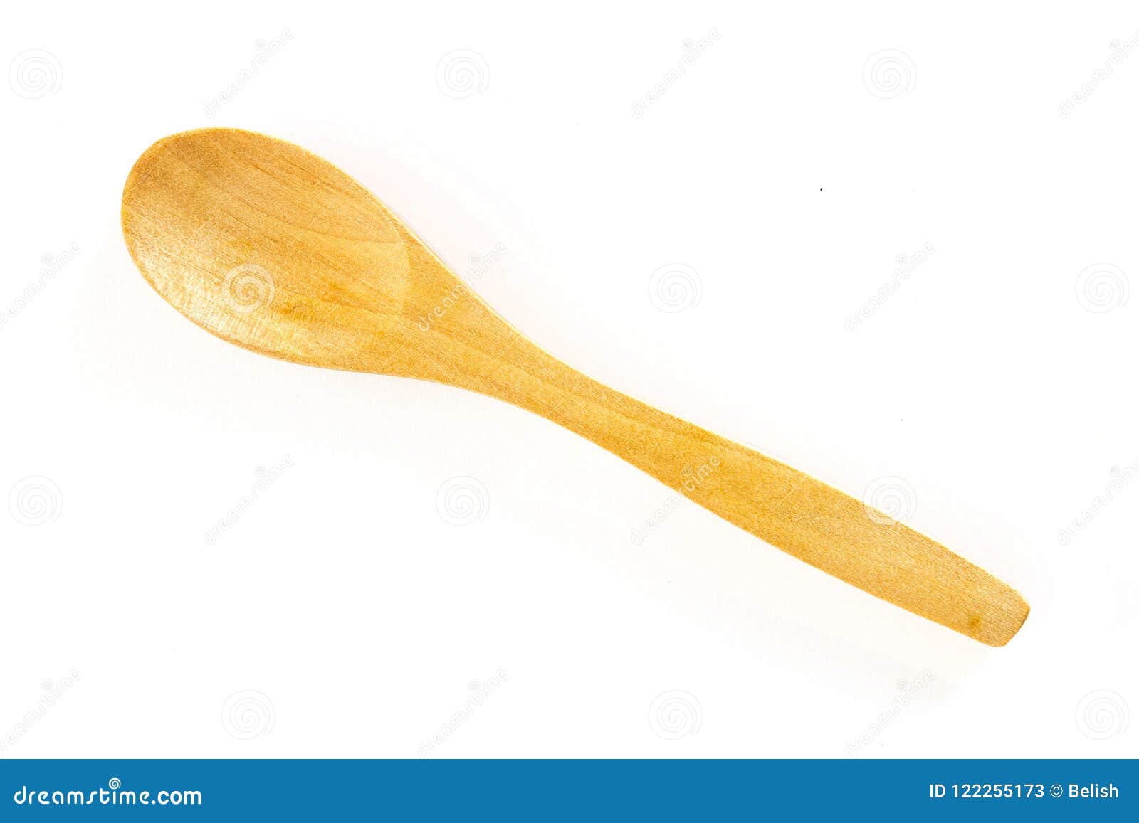 Colher De Madeira No Fundo Branco Imagem de Stock - Imagem de autêntico ...