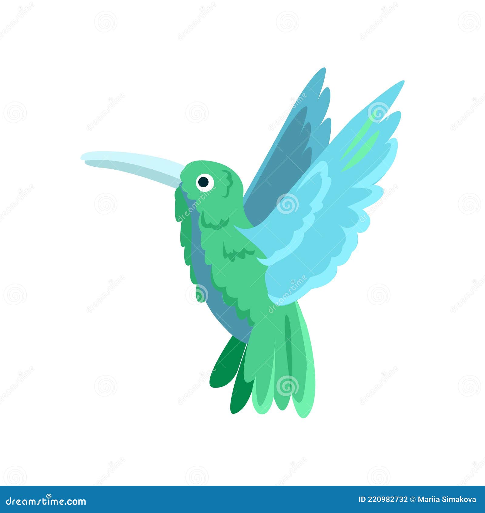 Colibri Flat Icon. Colored Vector Element from Birds Collection ...