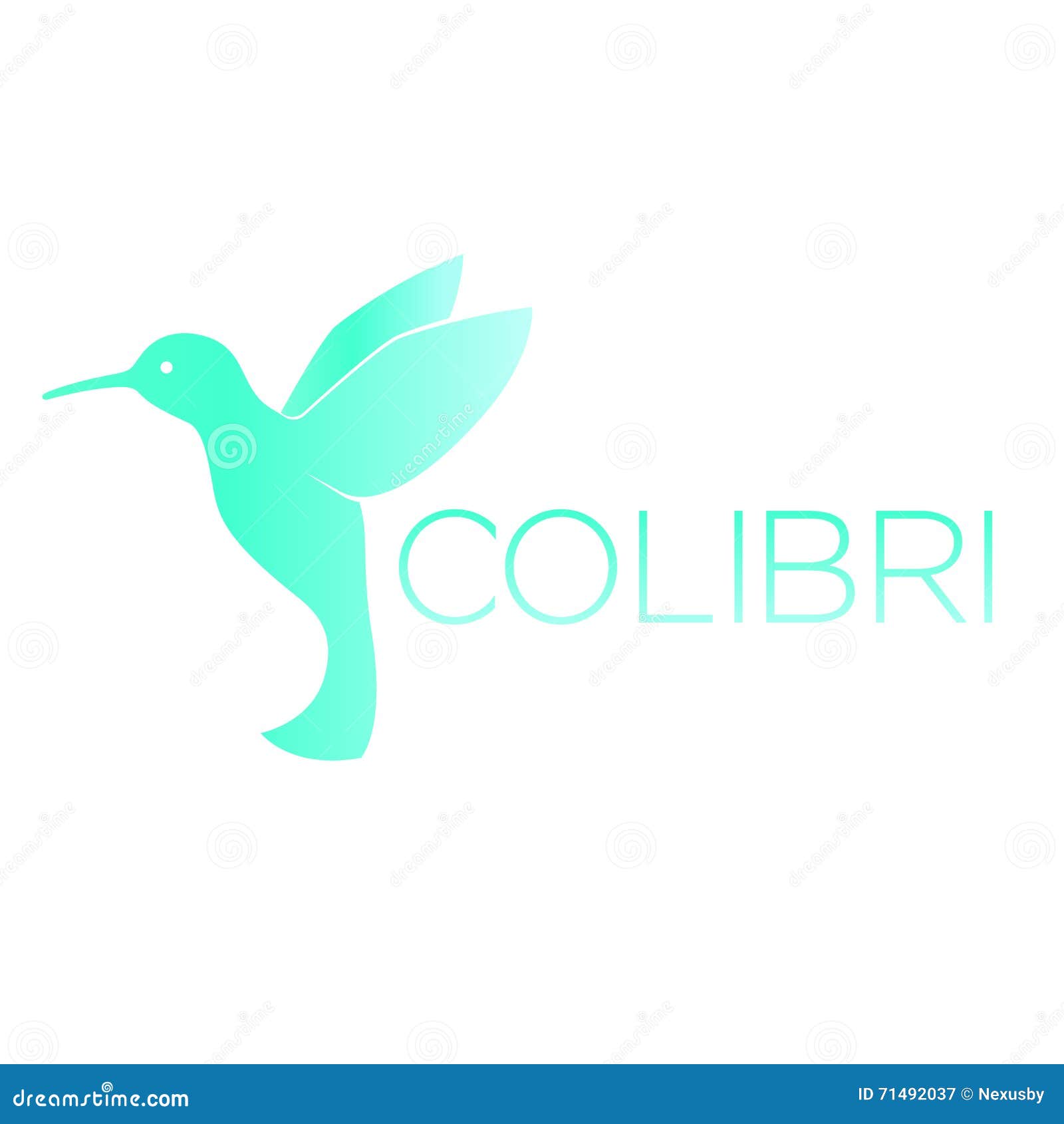 Colibri Logo Element, Hummingbird Stock Vector - Illustration of ...