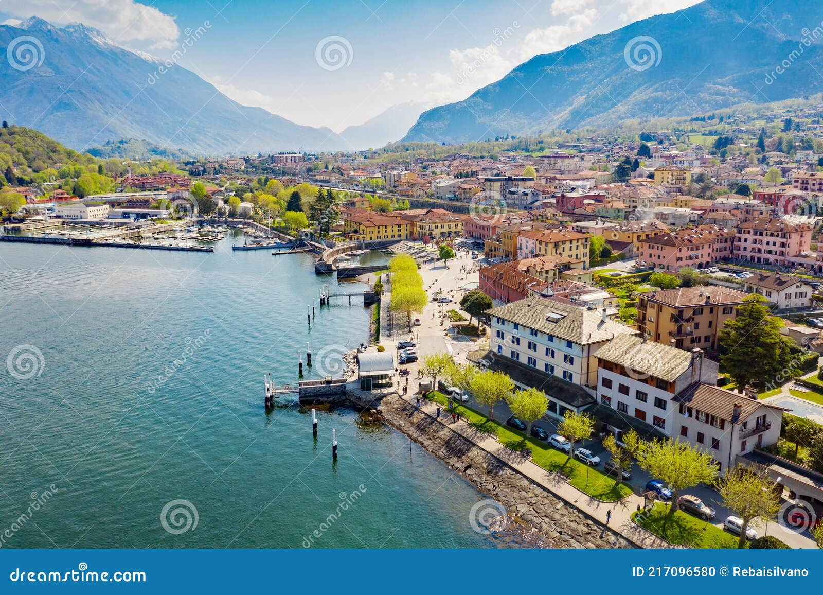 Colico, Como Lake, Italy stock photo. Image of landscape - 217096580