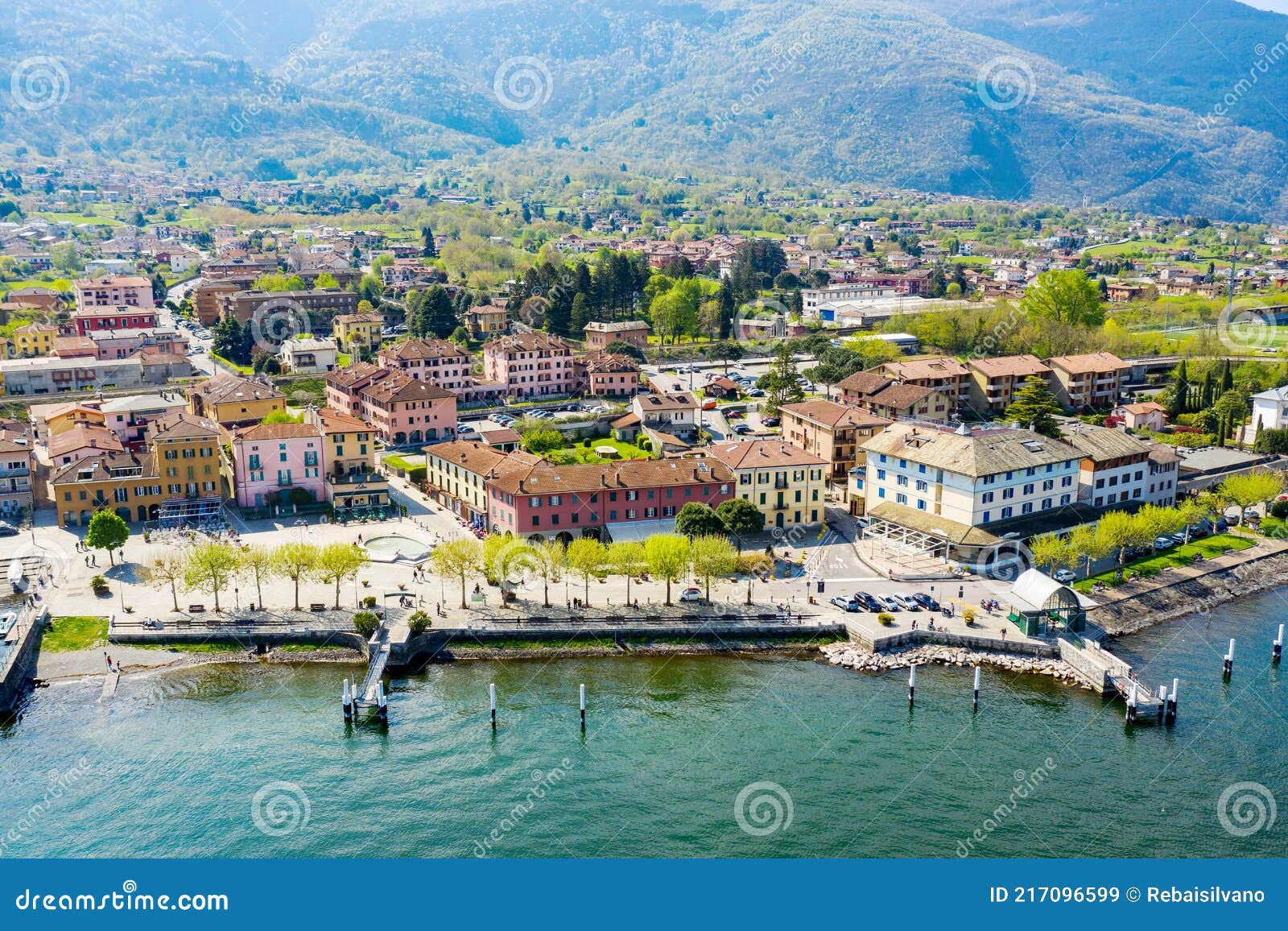 Colico, Como Lake, Italy stock image. Image of italy - 217096599