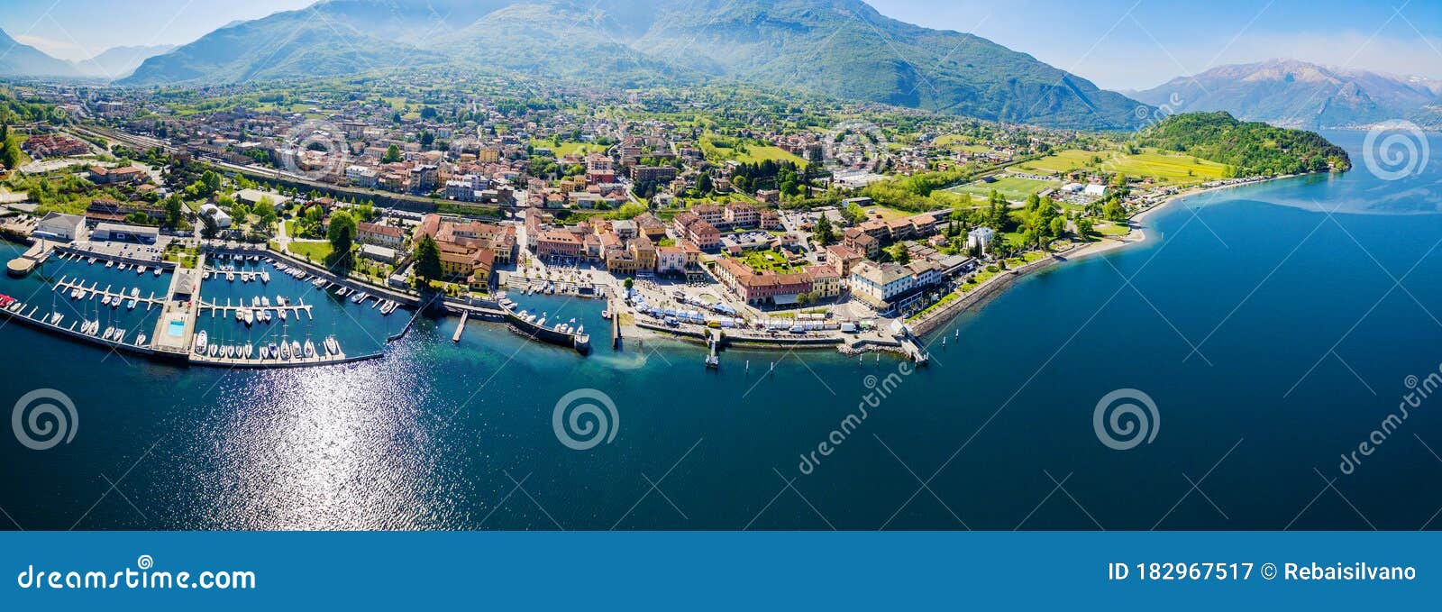 Colico - Lake Como it stock image. Image of boats, fuentes - 182967517