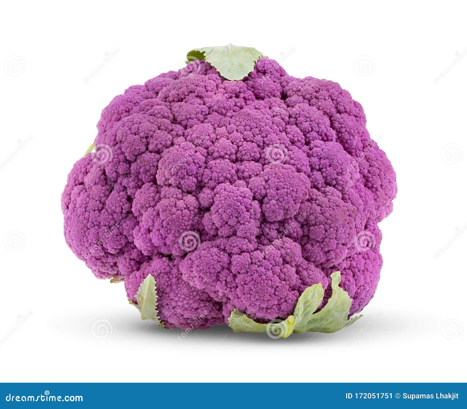Coliflor Morada Sobre Blanco Imagen de archivo - Imagen de alimento ...