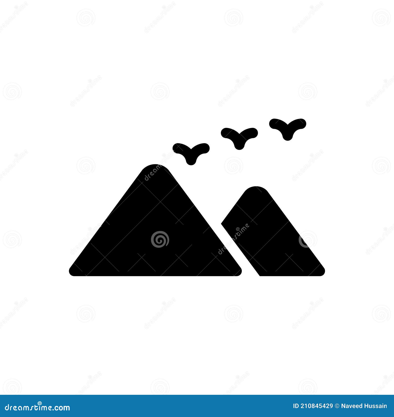 Colinas ilustración del vector. Ilustración de paisaje - 210845429