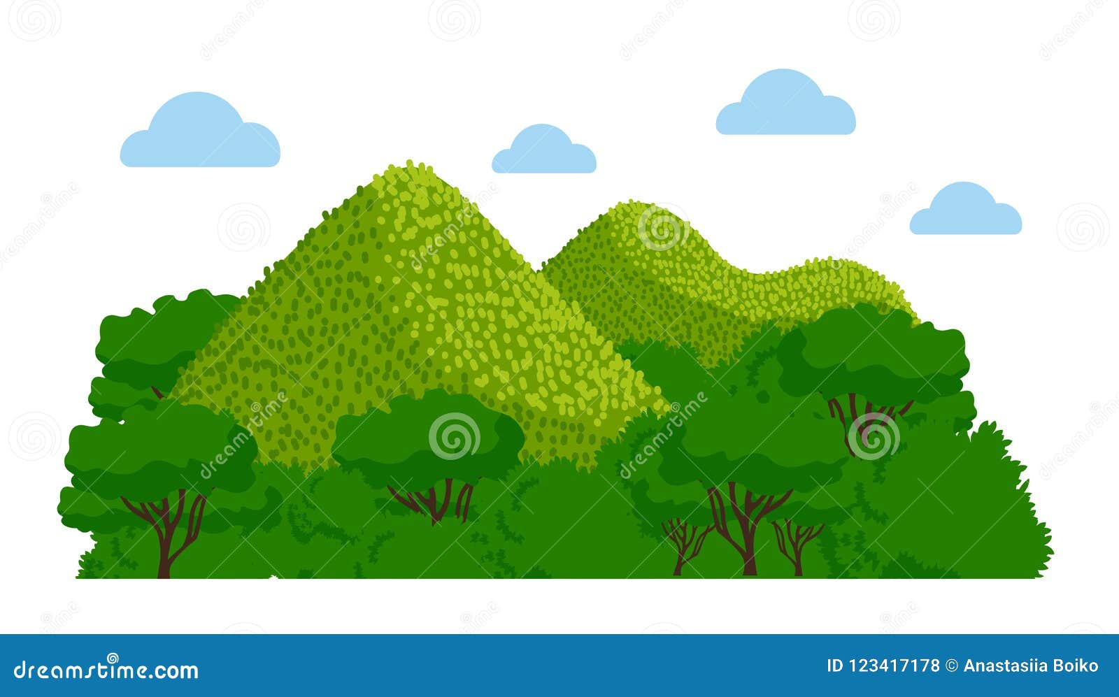 Colinas Del Chocolate En Las Filipinas Ilustración del Vector ...