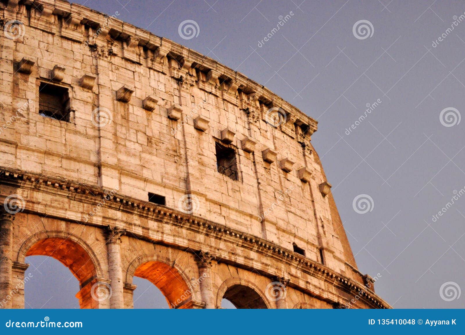 Colisé photo stock. Image du histoire, architecture - 135410048