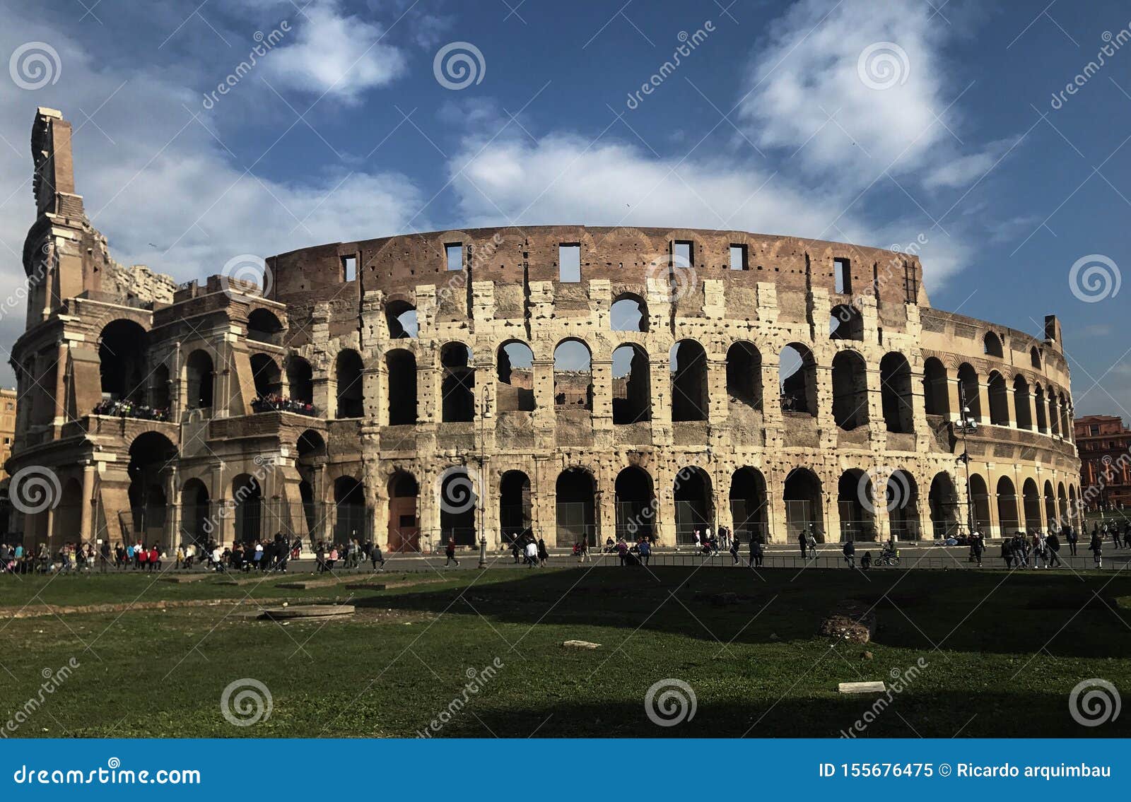 Colosso Romano stock image. Image of coliseo, italy - 155676475