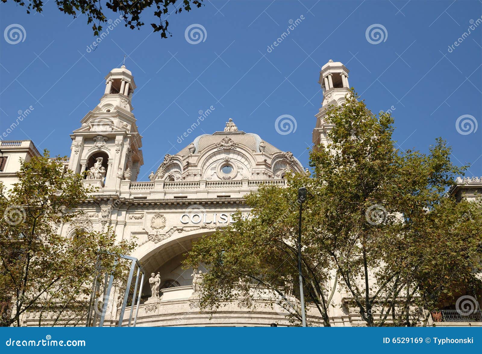 Coliseum in Barcelona, Spain Stock Image - Image of columns, design ...
