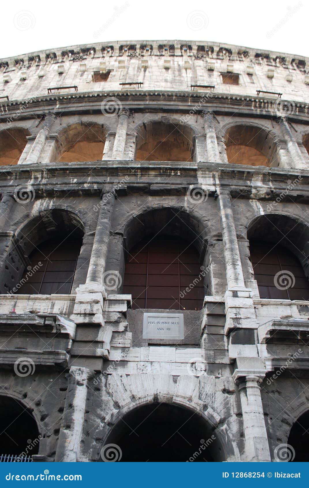 Coliseum facade stock photo. Image of tourist, christians - 12868254