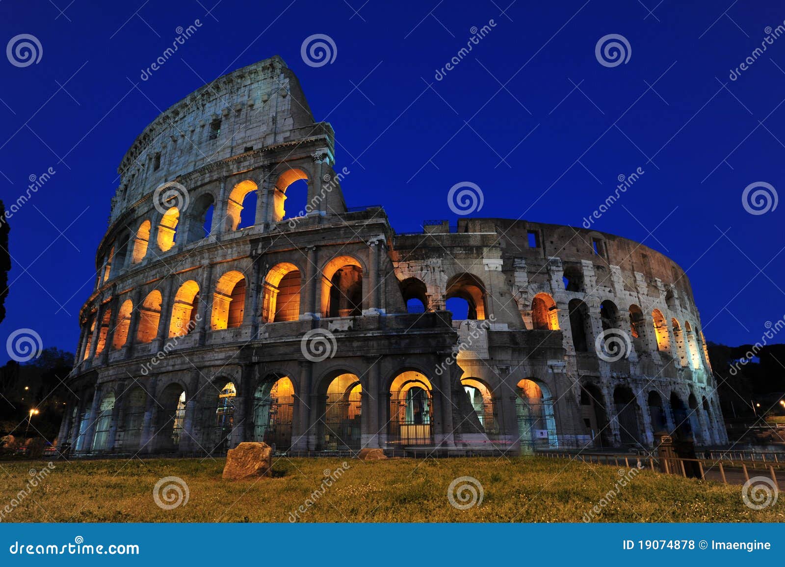 The Coliseum - Magic Nights in Rome Stock Photo - Image of night ...