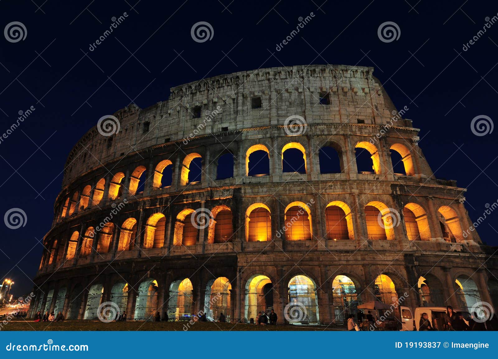 The Coliseum - Magic Nights in Rome Editorial Photography - Image of ...