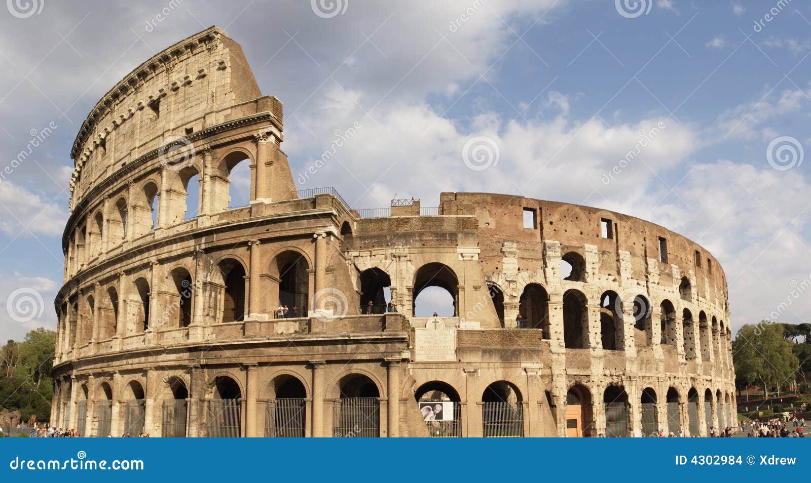 Coliseum panoramic stock photo. Image of brick, famous - 4302984