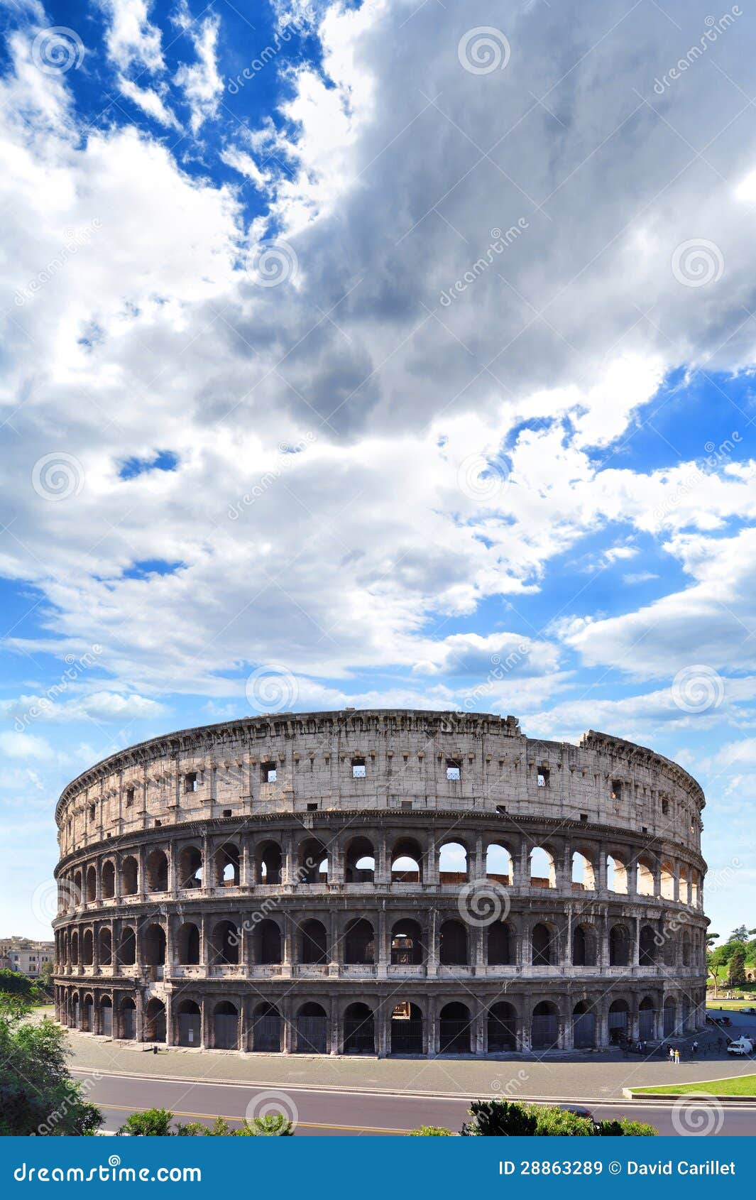 Coliseum from the Roman Empire in Rome, Italy Stock Image - Image of ...