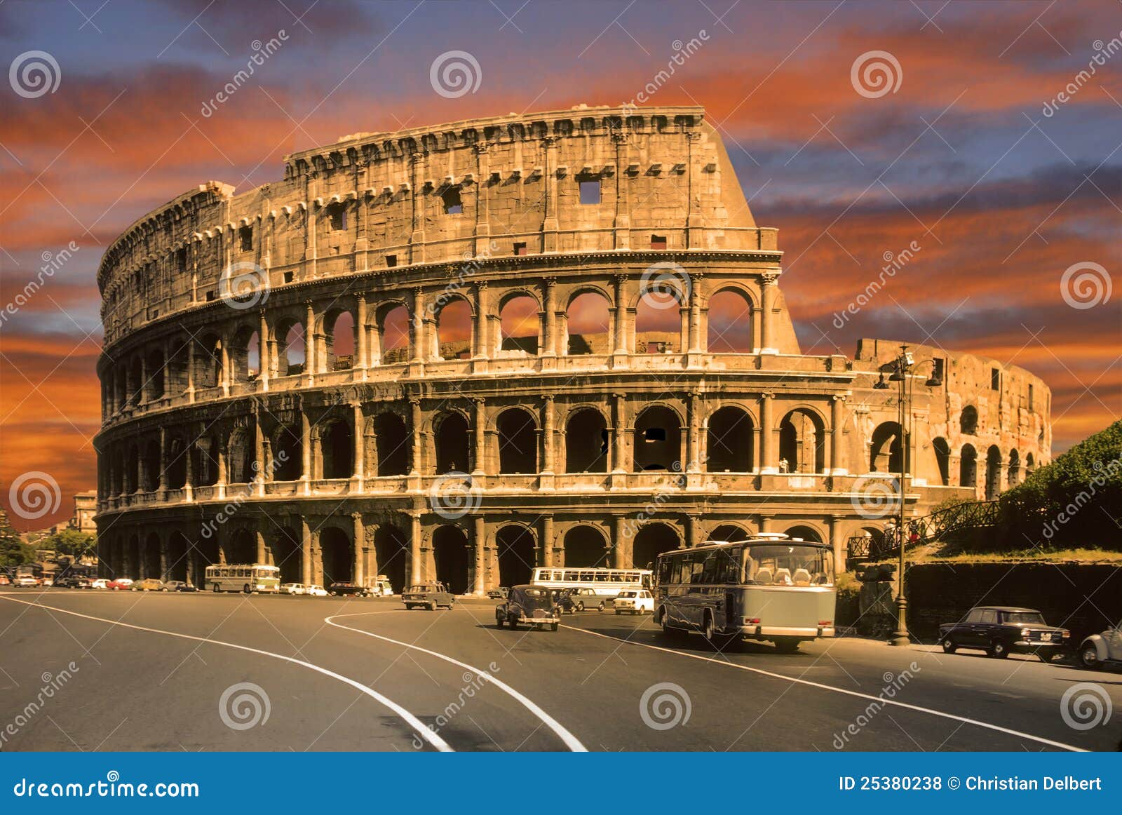 The coliseum in rome stock photo. Image of antique, monument - 25380238