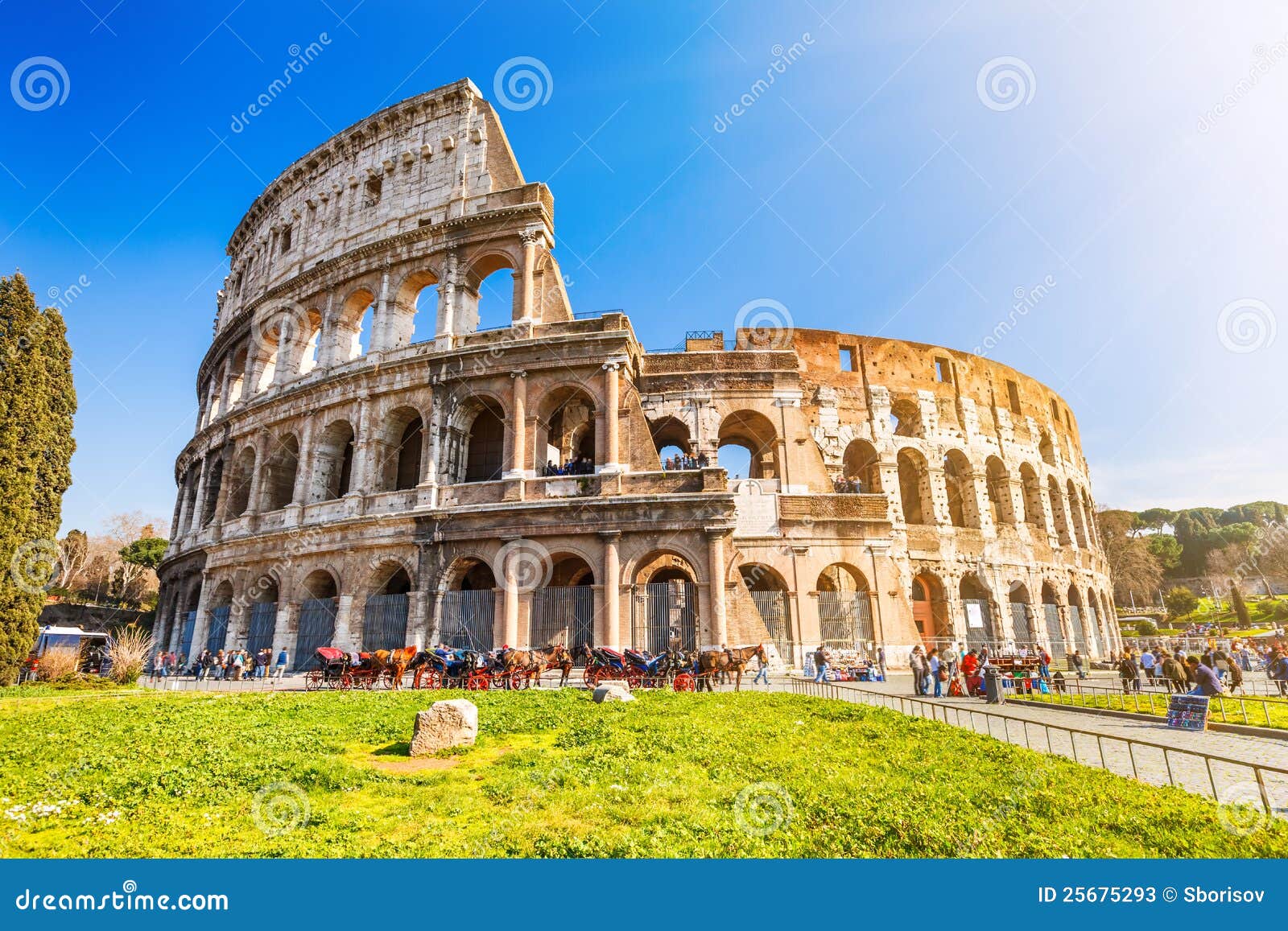 Coliseum in Rome editorial stock photo. Image of monumental - 25675293