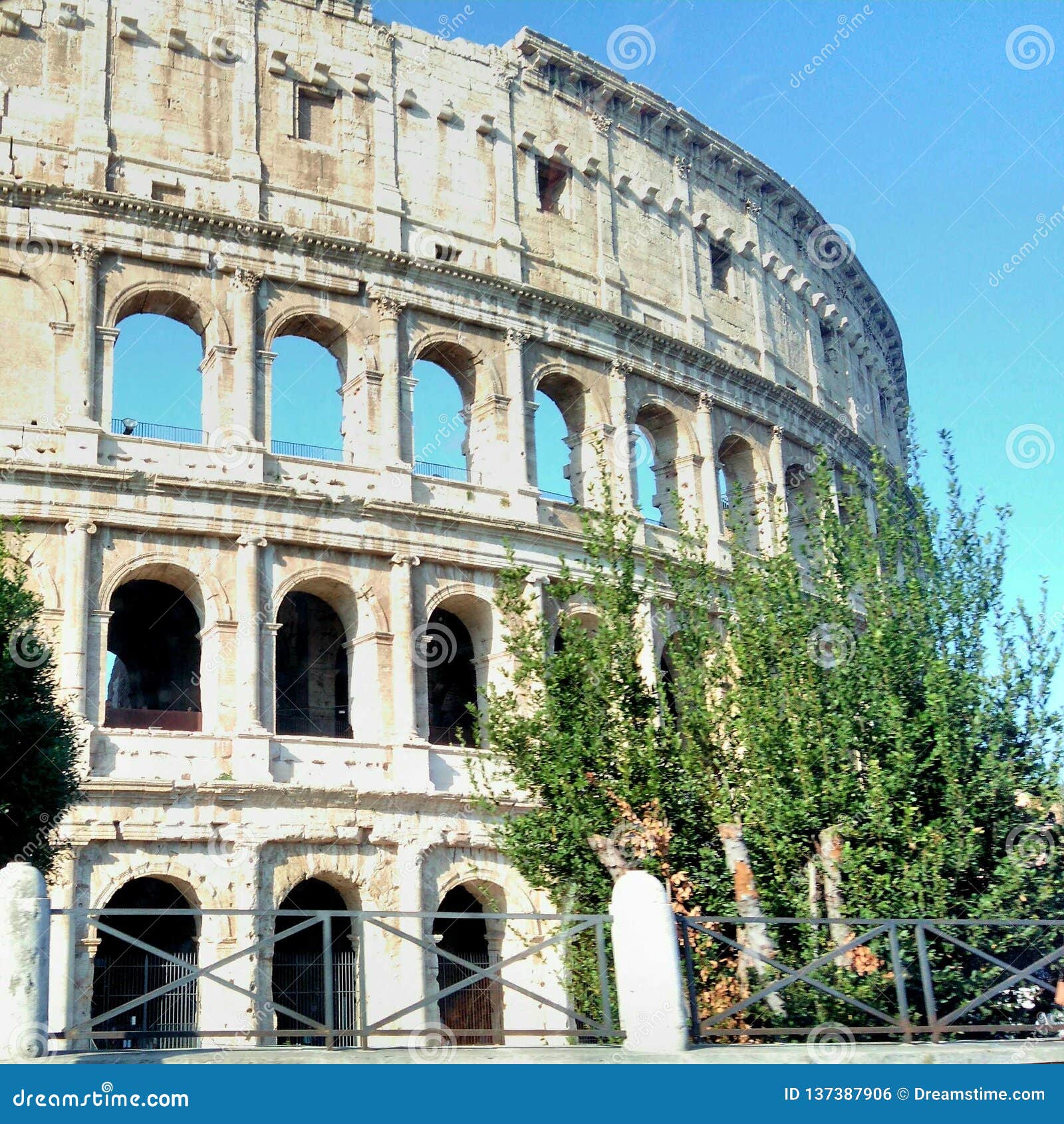 Coliseum in Rome stock photo. Image of wonders, empire - 137387906
