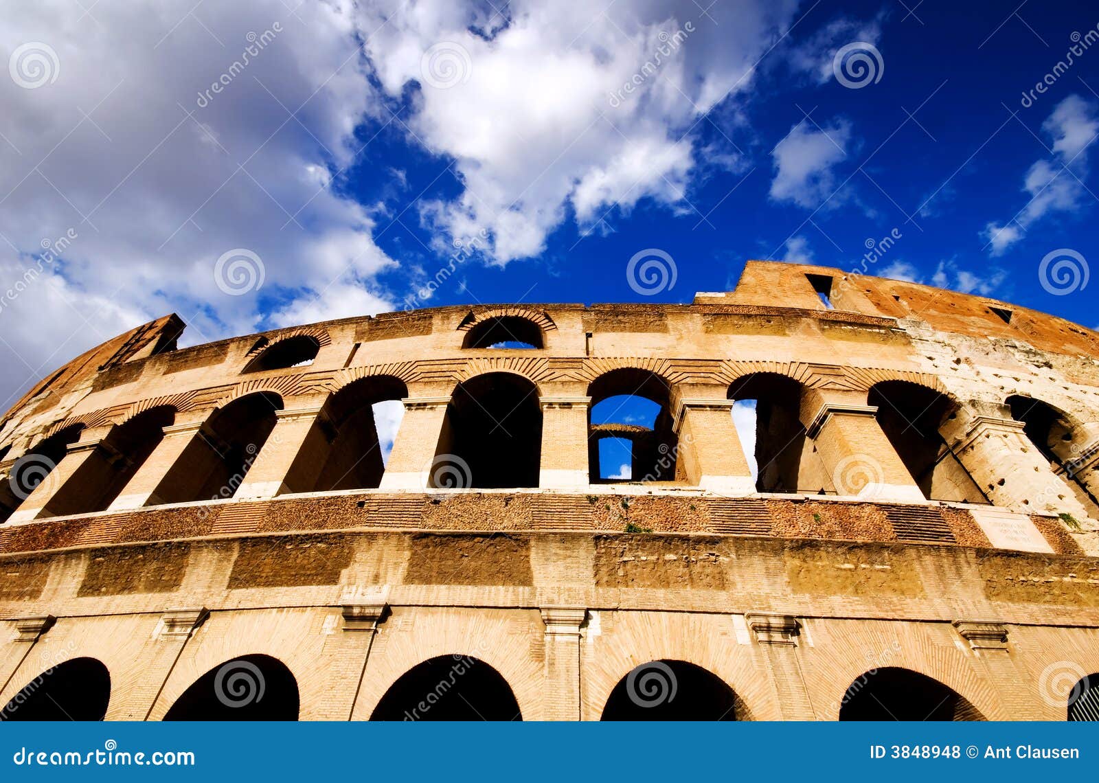 Coliseum in Rome, Italy stock photo. Image of landmark - 3848948