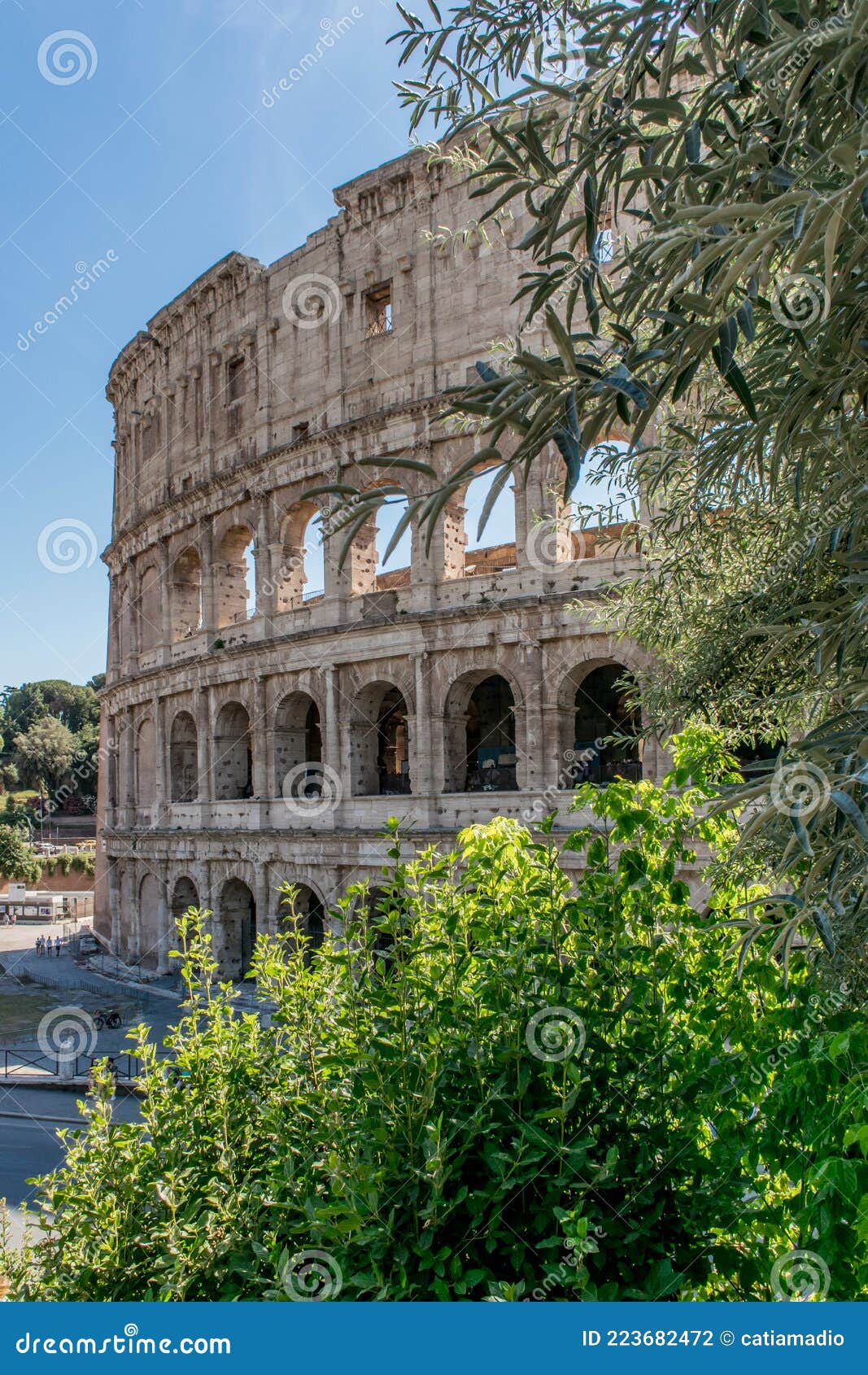 Coliseum Rome Italy, Side View at Daytime Stock Photo - Image of roma ...