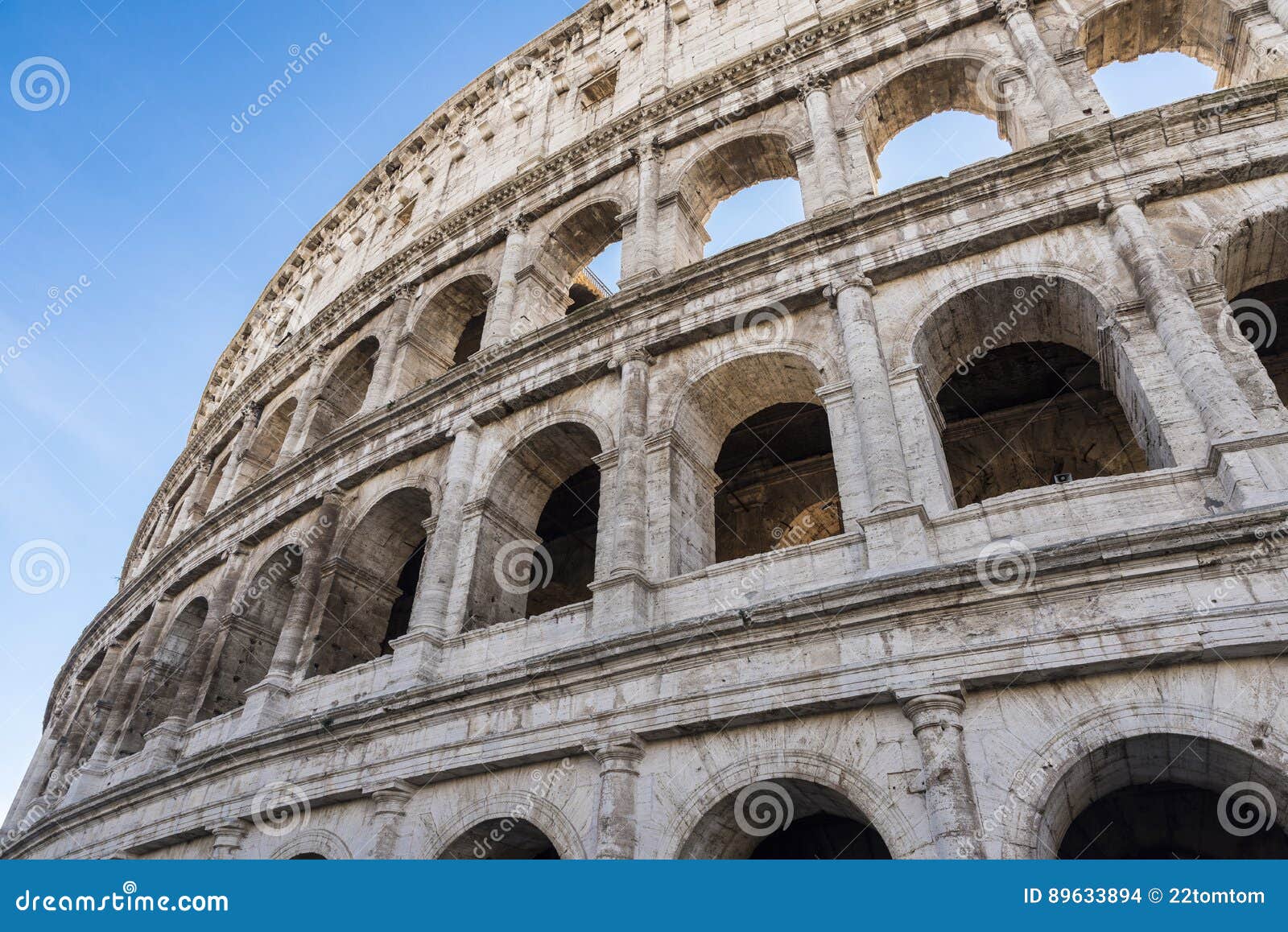 Coliseum of Rome, Italy stock photo. Image of amphitheatre - 89633894