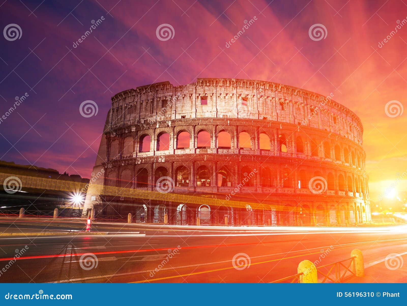 Coliseum. Rome. Italy stock photo. Image of exterior - 56196310