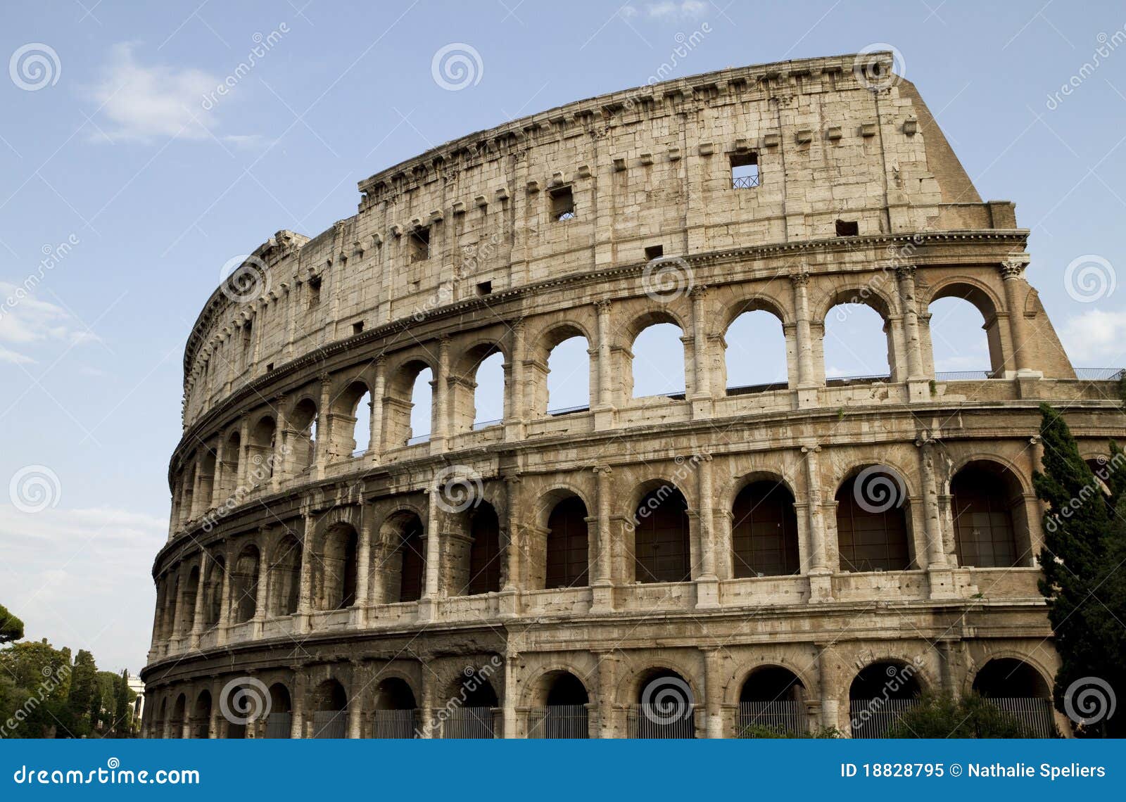 Coliseum Rome Landscape View Stock Image - Image of landscape, view ...
