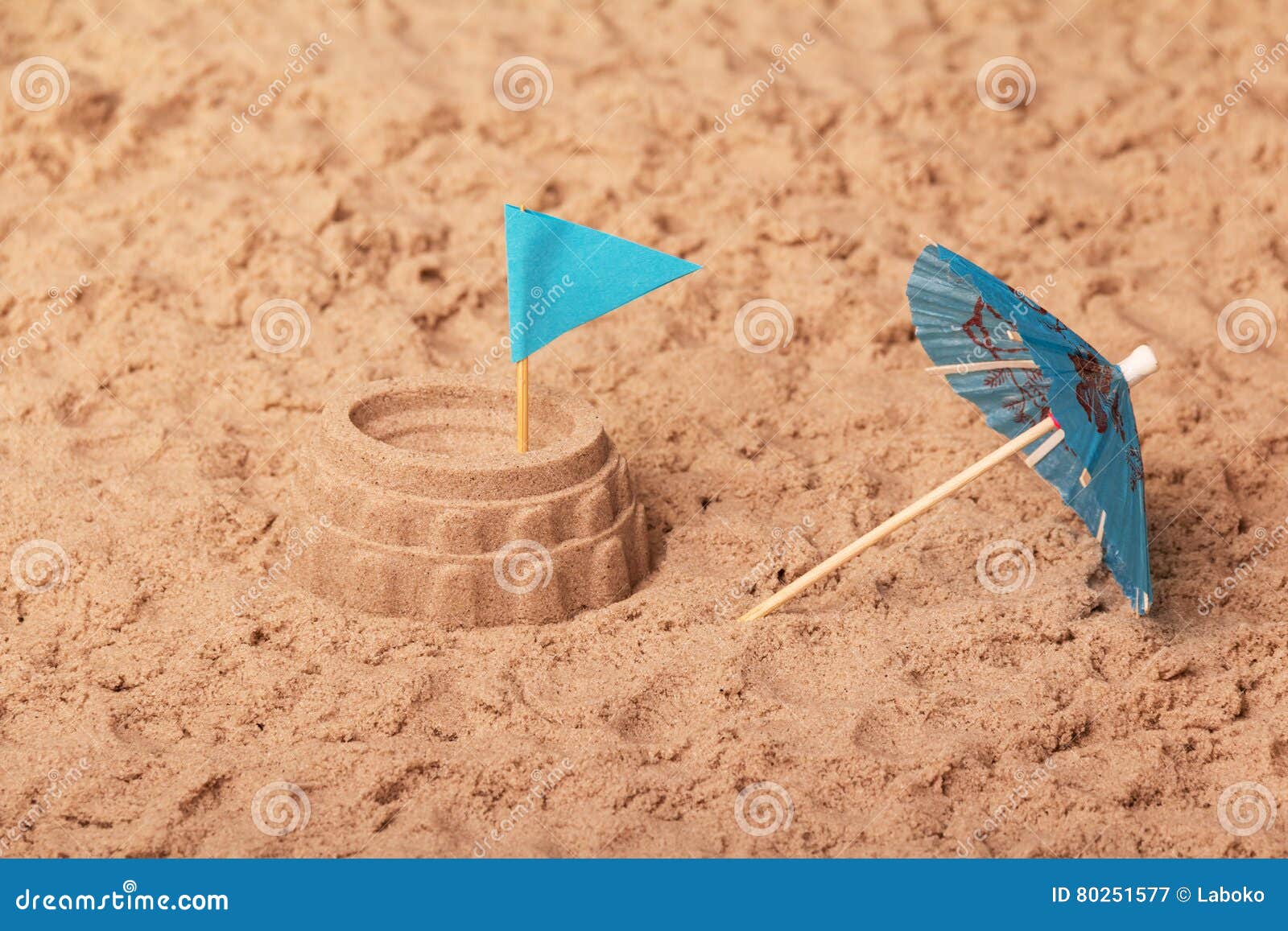 Coliseum Sand, Flag and Umbrella Closeup. Stock Image - Image of season ...