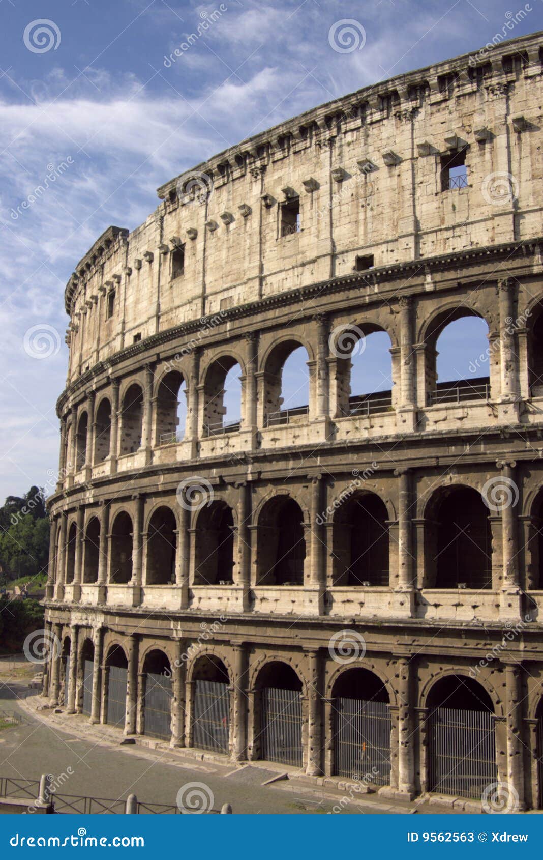 Coliseum wall stock image. Image of dramatic, arch, culture - 9562563