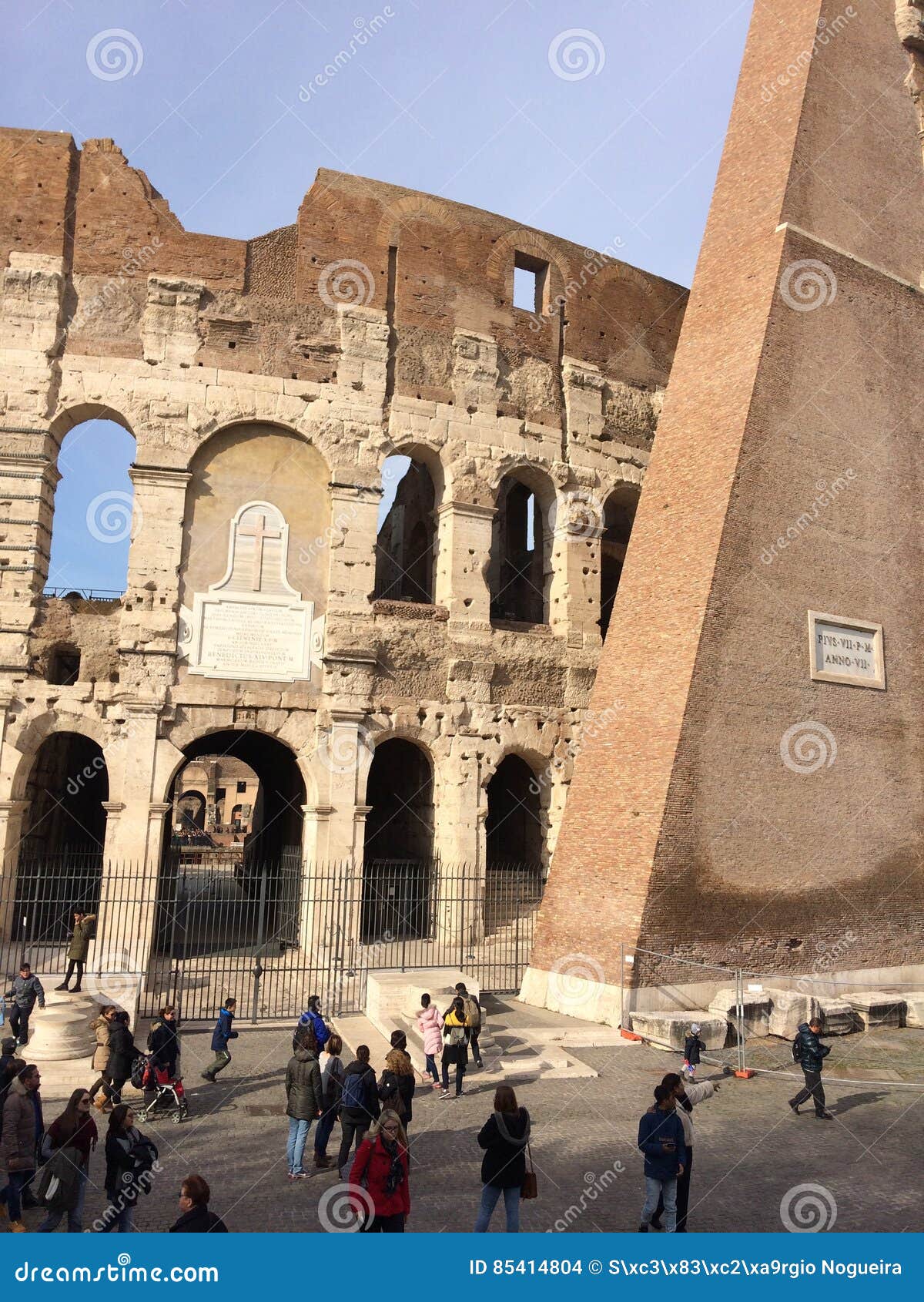 Coliseum walls editorial stock image. Image of types - 85414804