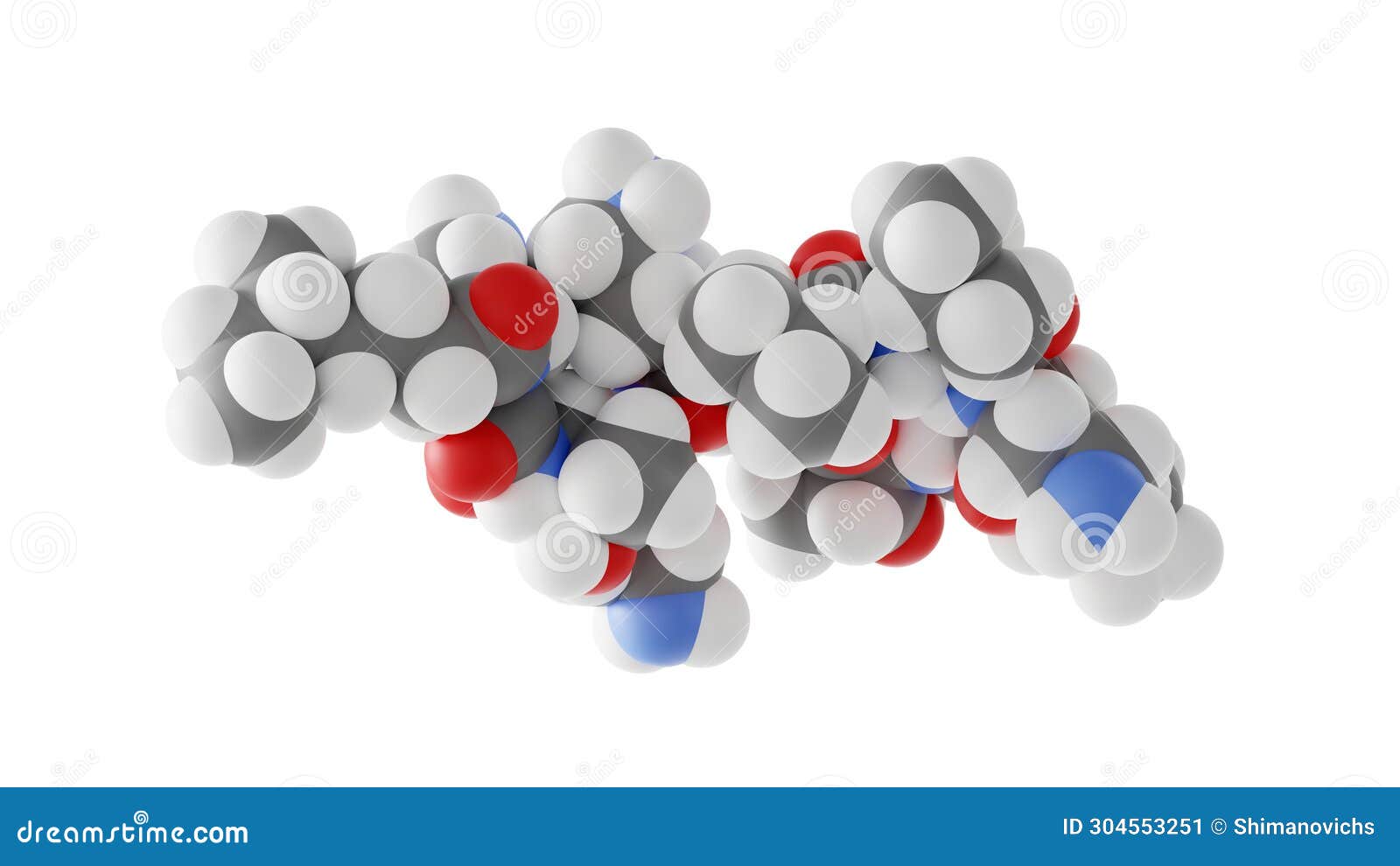 Colistin Molecule, Polymyxin E, Molecular Structure, Isolated 3d Model ...