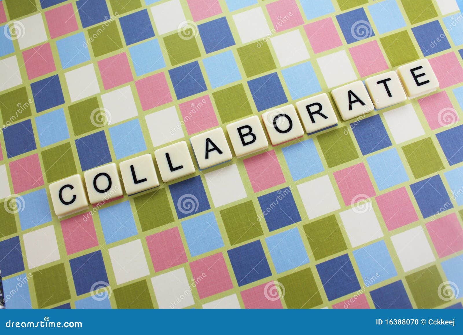 Collaborate stock photo. Image of blocks, pink, concept - 16388070