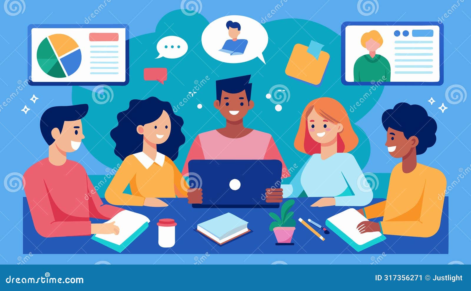 Collaborating with Classmates on a Virtual Study Group Sharing Notes ...