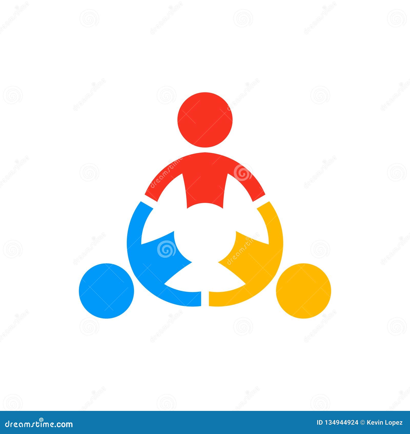 Collaborating Teamwork People. Logo Vector Stock Vector - Illustration ...