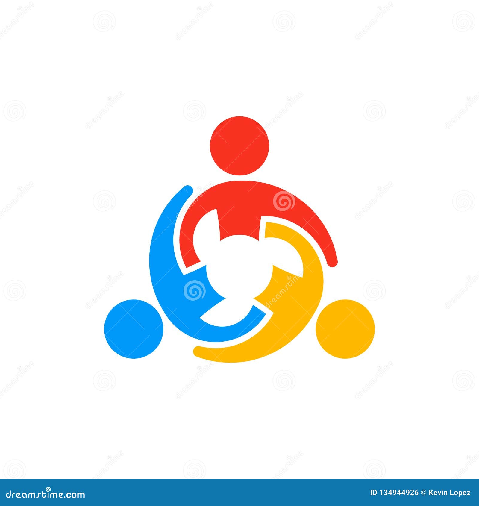Collaborating Teamwork People. Logo Vector Stock Vector - Illustration ...