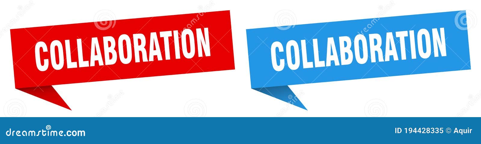 Collaboration Banner. Collaboration Speech Bubble Label Set Stock ...