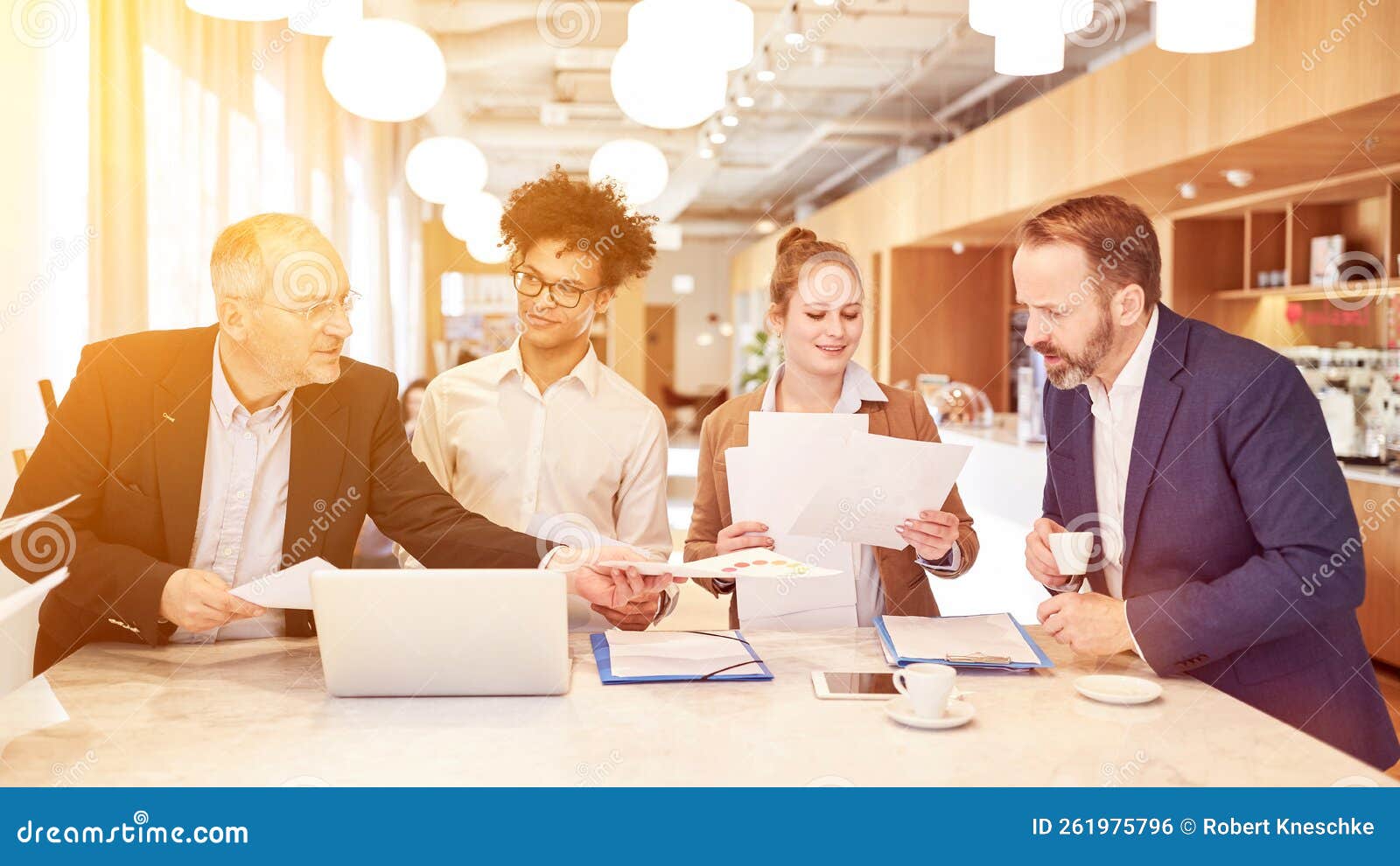 Collaboration in Business Team Planning Project Stock Photo - Image of ...