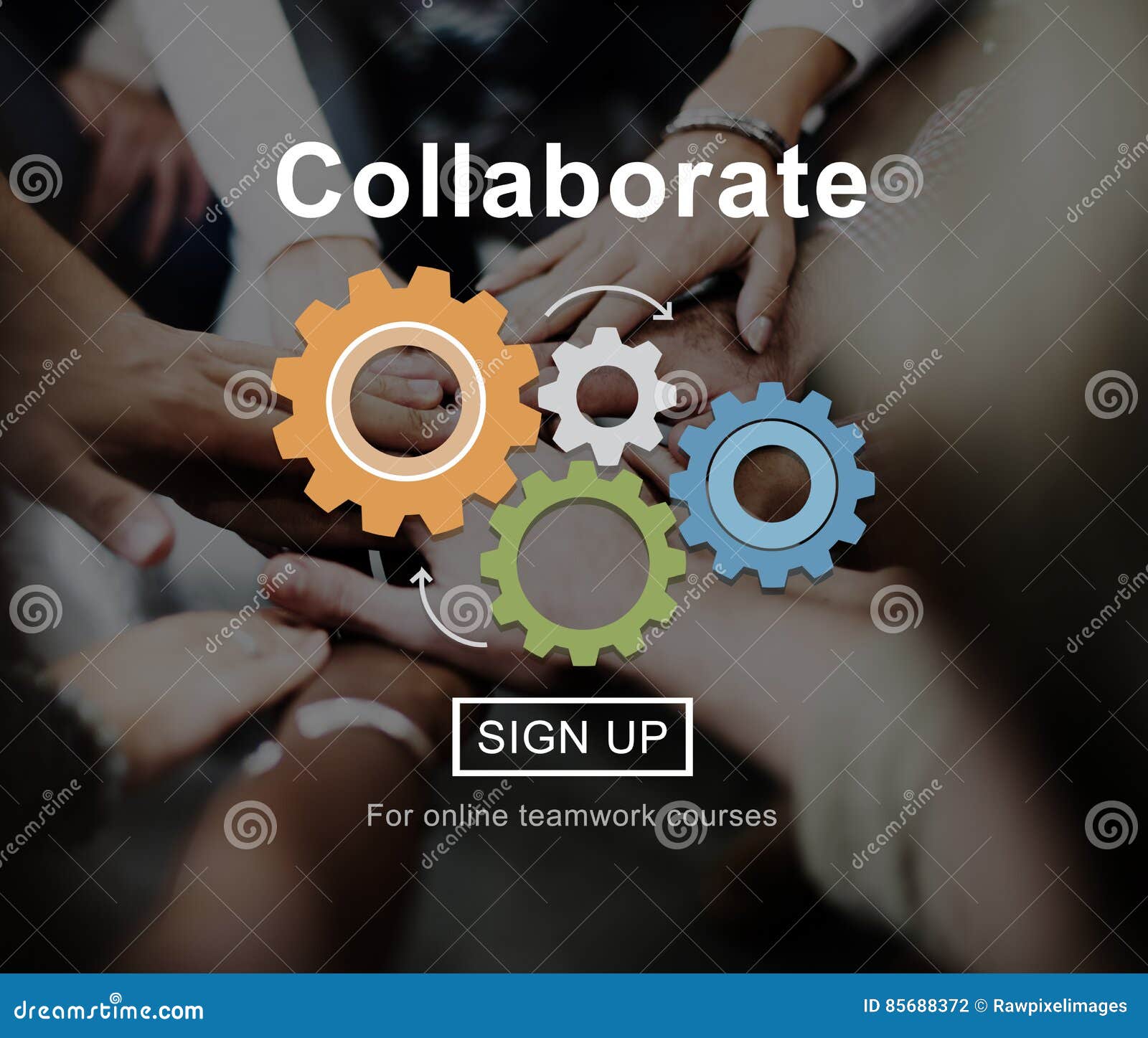 Collaboration Collaborate Connection Corporate Concept Stock Photo ...