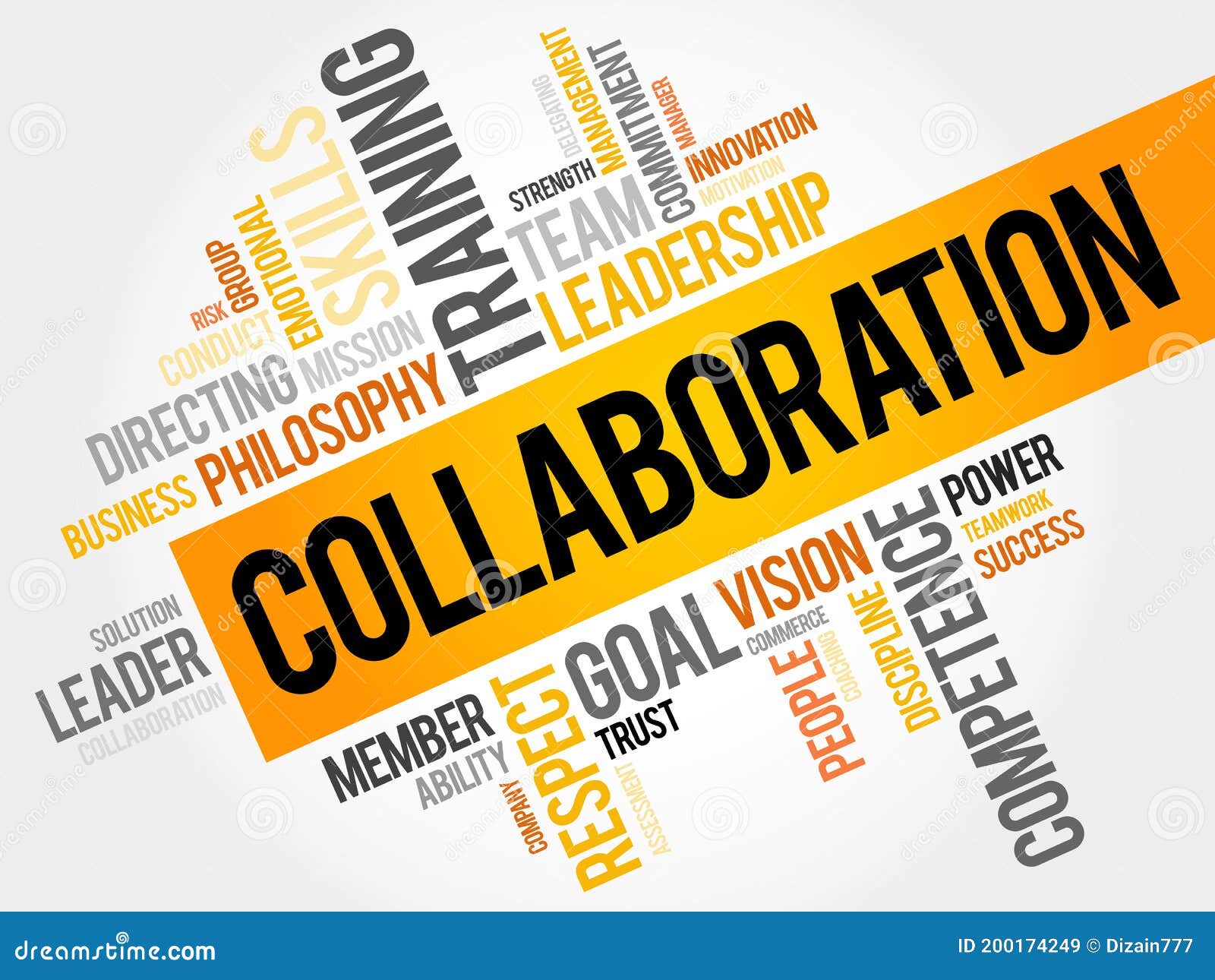 COLLABORATION stock illustration. Illustration of leadership - 200174249
