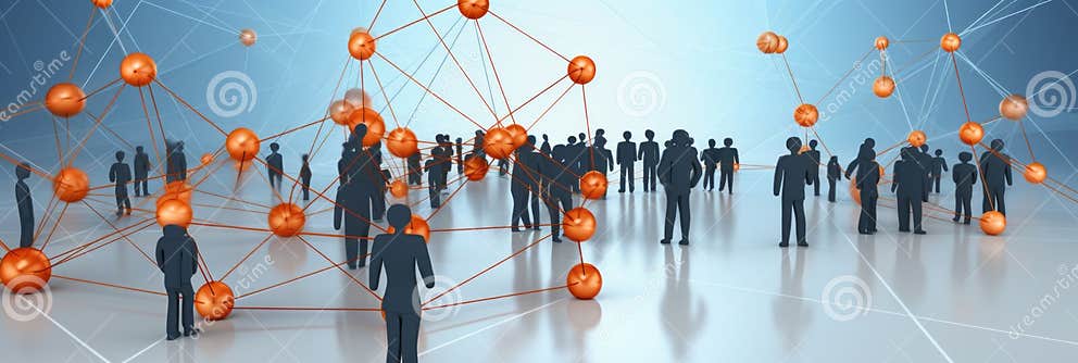 Collaboration and Connectivity Visual Infographic Illustrating Teamwork ...