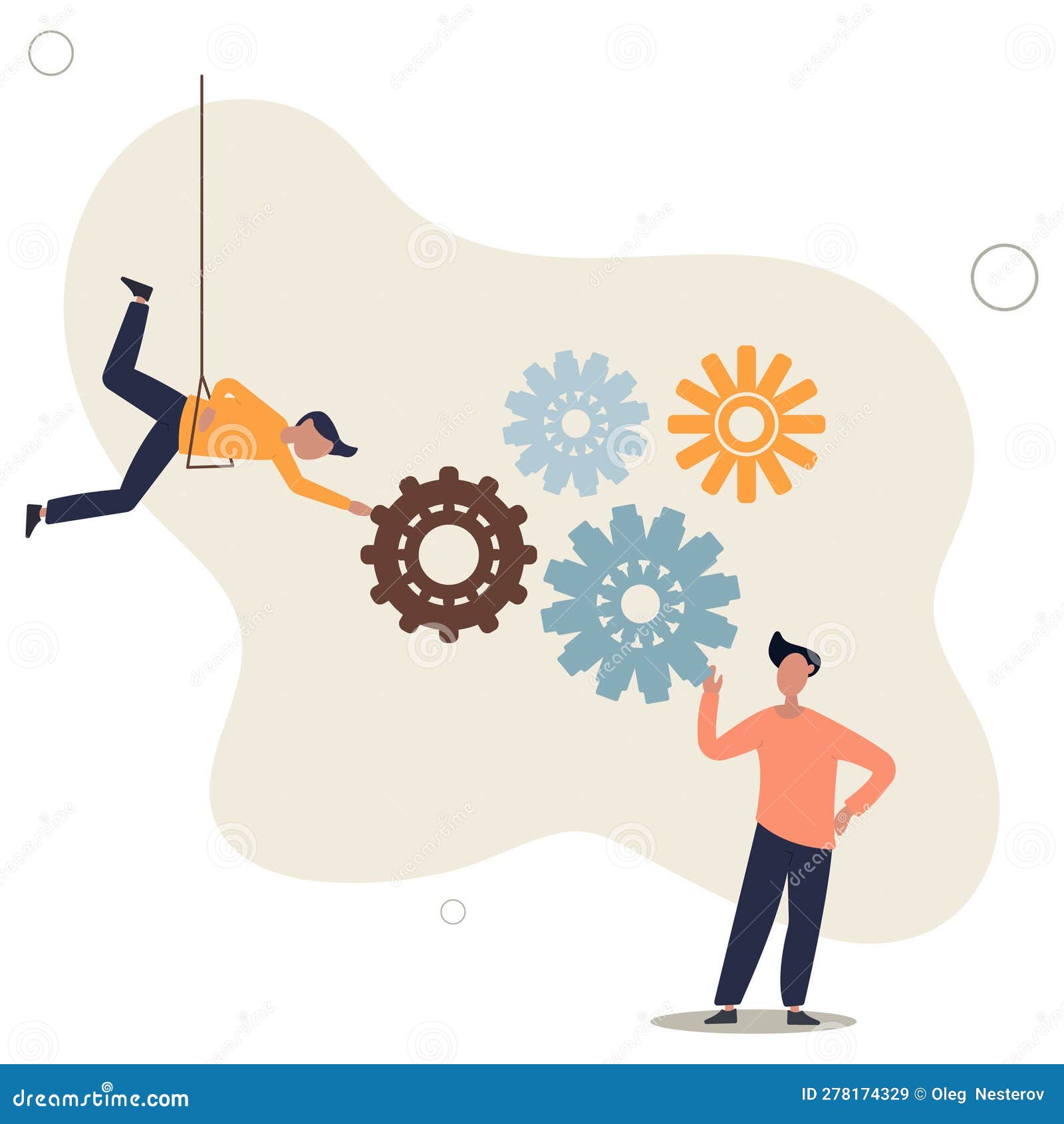 Collaboration or Cooperate for Team Success, Working Together As ...