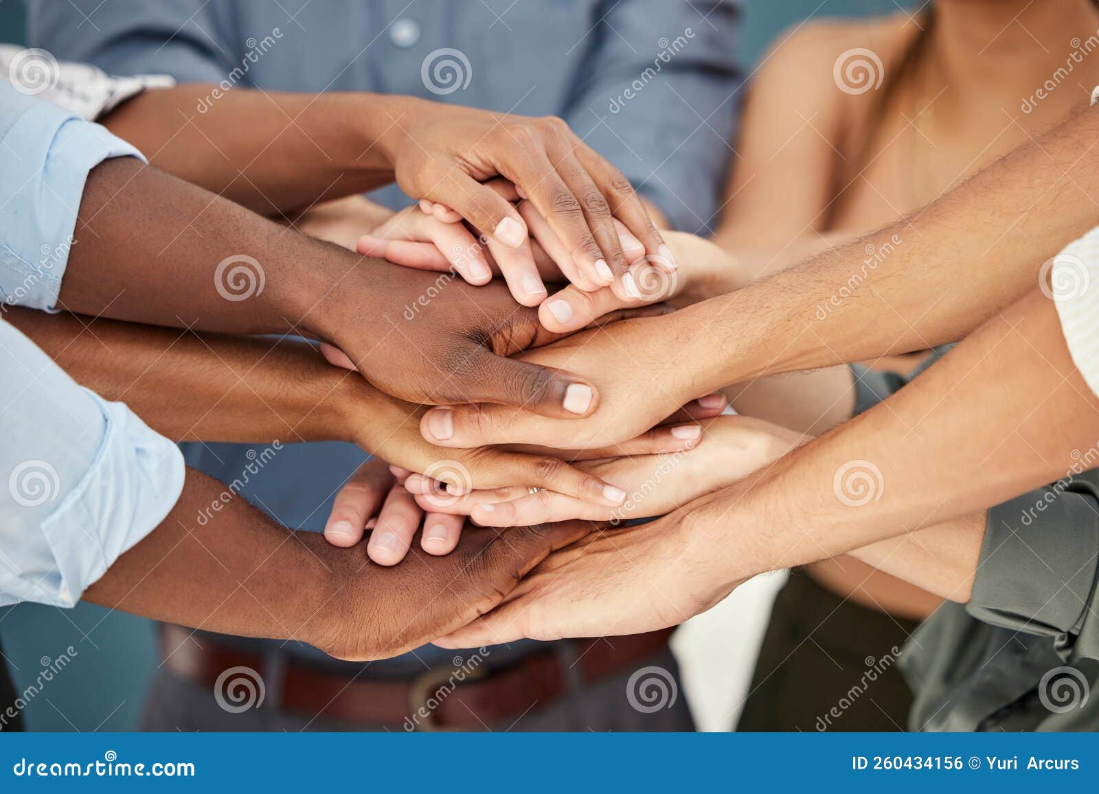 Collaboration, Diversity or Support with Hands of Business People for ...