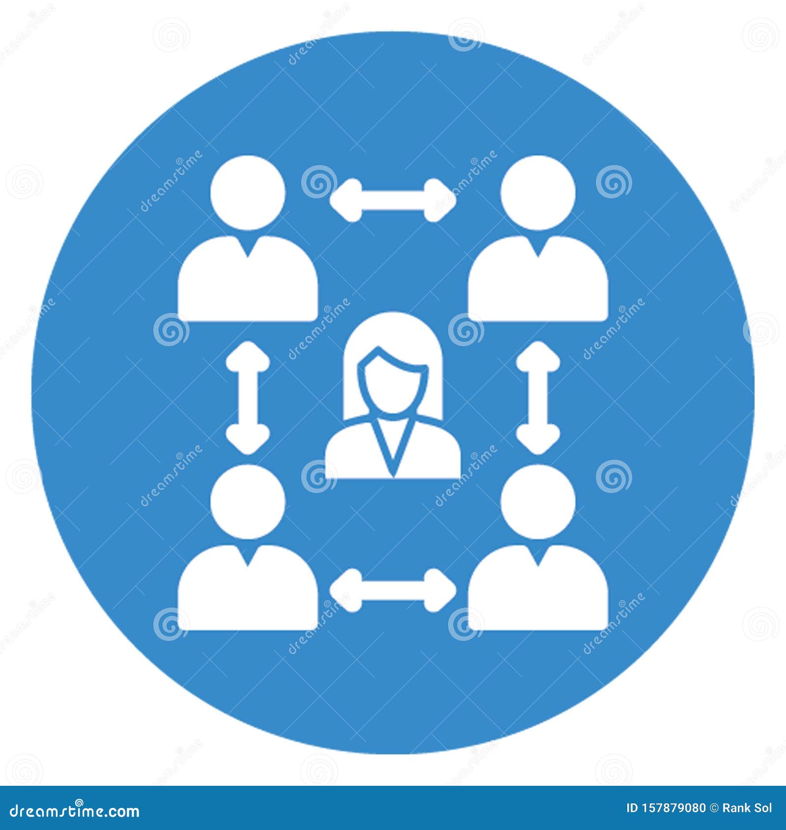 Collaboration, Group Communication . Vector Icon Which Can Easily ...