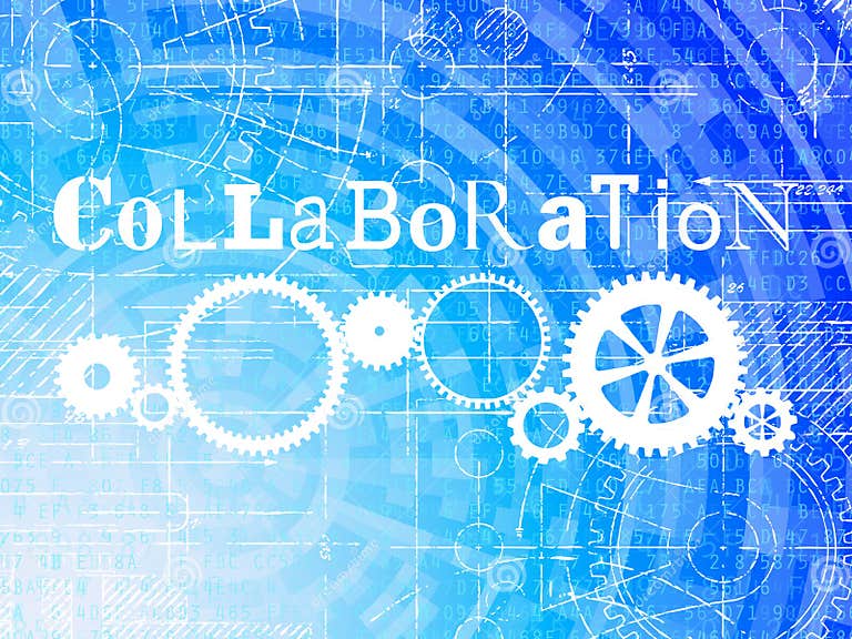 Collaboration High Tech Background Stock Vector - Illustration of ...